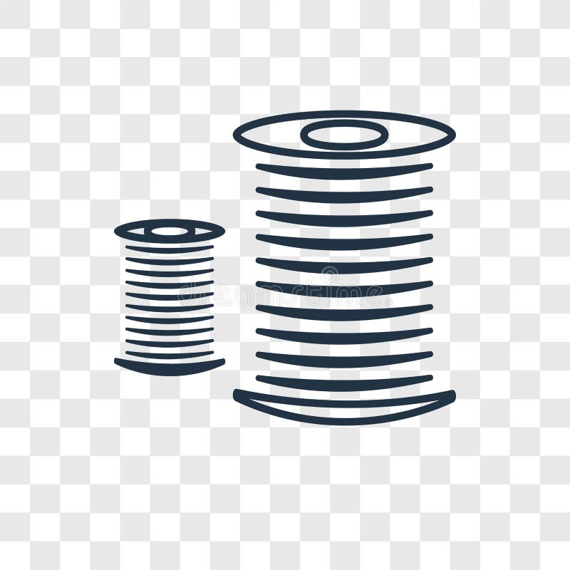 Icono Linear Del Vector Del Concepto Del Hilo Aislado En Backgr ...