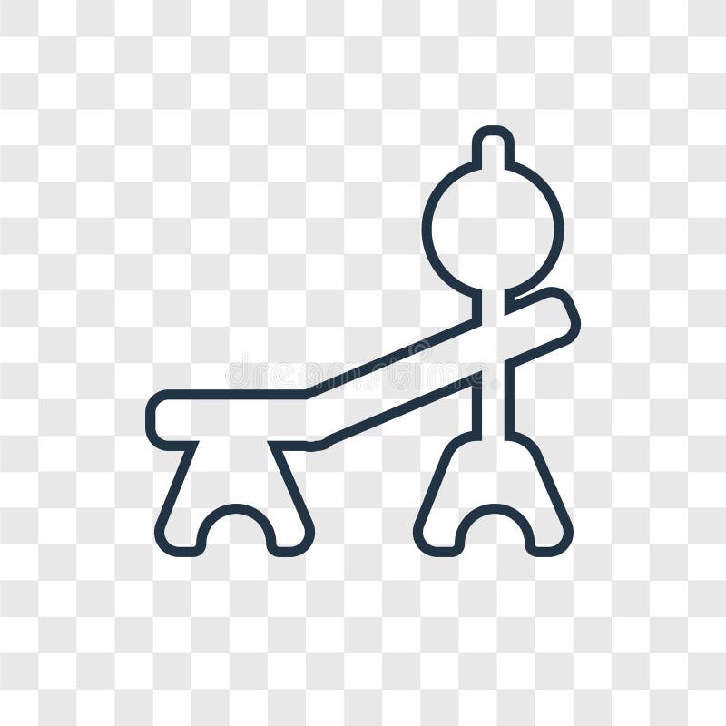 Icono Linear Del Vector Del Concepto Del Peso Aislado En Backgr ...