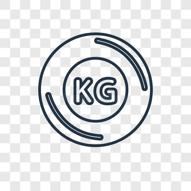 Icono Linear Del Vector Del Concepto Del Peso Aislado En Backgr ...