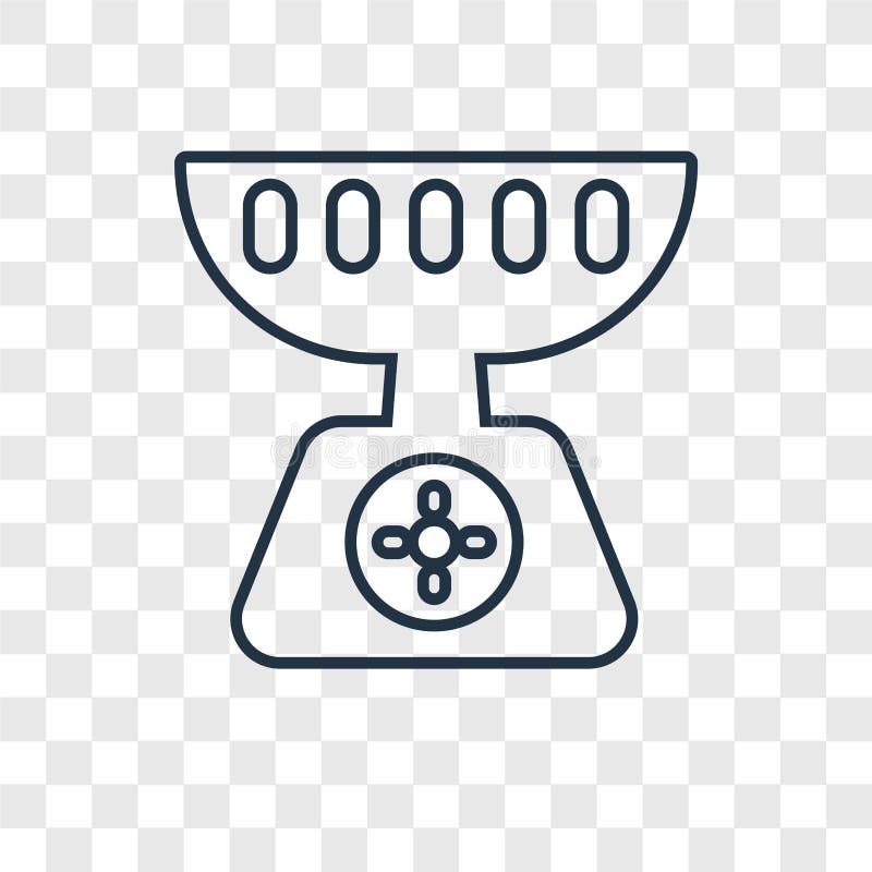 Icono Linear Del Vector Del Concepto Del Peso Aislado En Backgr ...