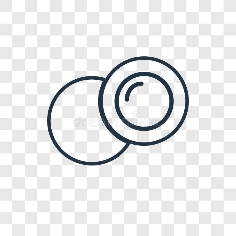Icono Linear Del Vector Del Concepto Del Plato Aislado En Backgrou ...