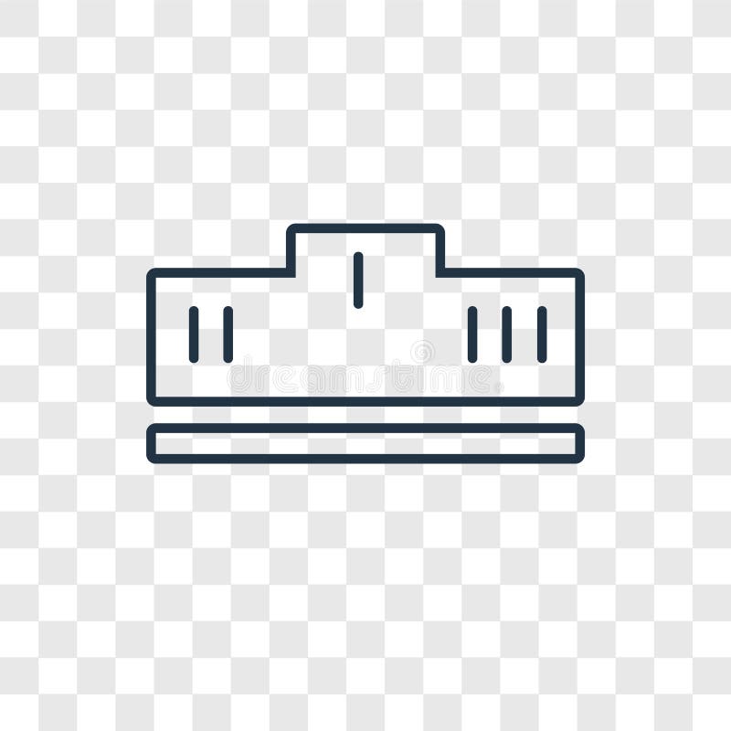 Icono Linear Del Vector Del Concepto Del Podio Aislado En Backgr ...