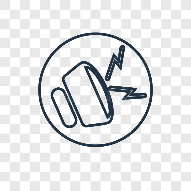 Icono Linear Del Vector Del Concepto Del Ruido Aislado En Backgro ...