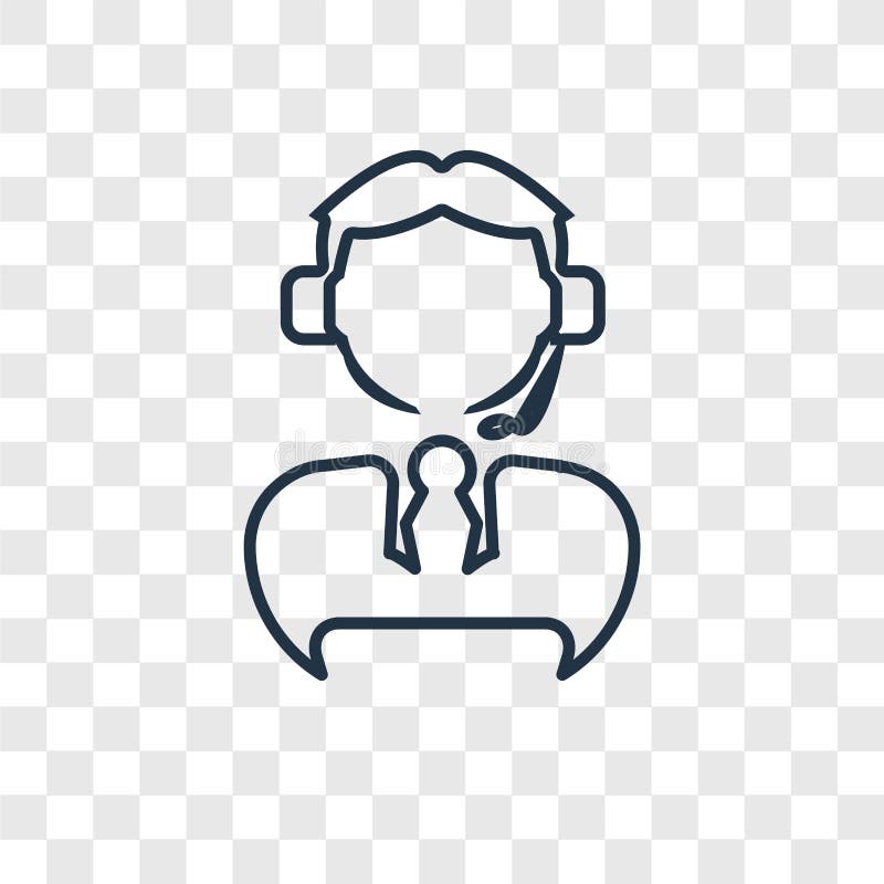 Vector Del Icono Del Teleoperador Aislado En El Fondo Blanco, Logotipo ...