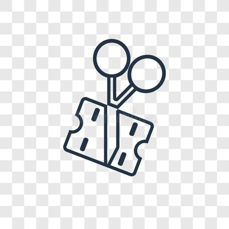 Icono Linear Del Vector Del Concepto Del Vale Aislado En Backgr ...