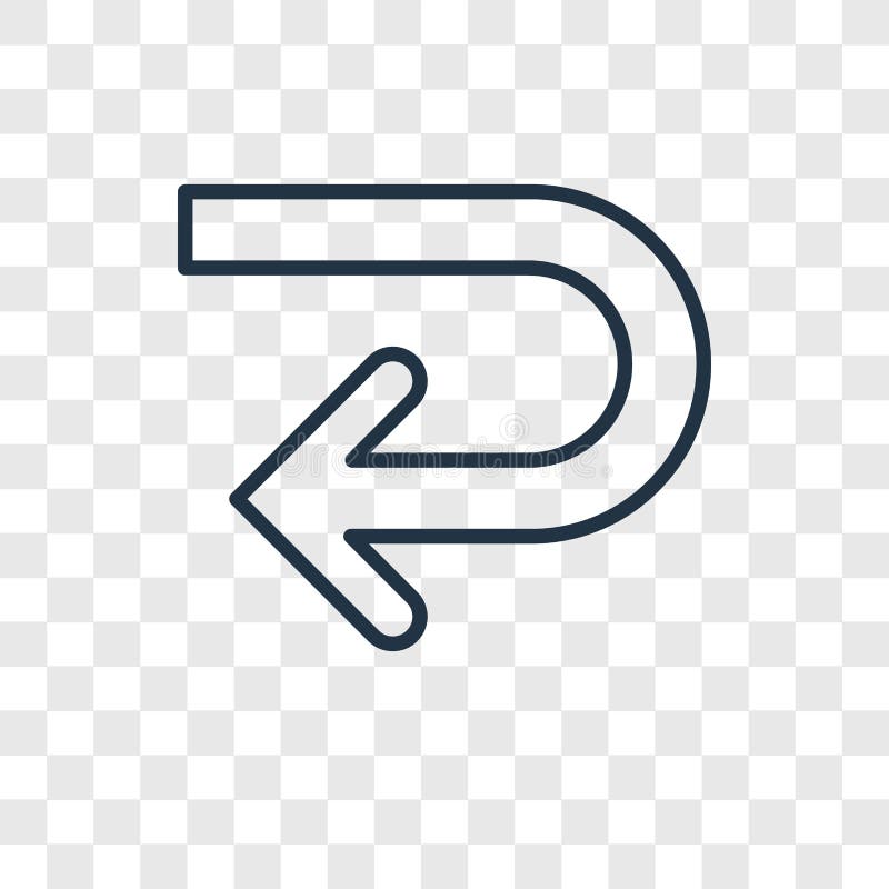 Icono Linear Del Vector De Vuelta Del Concepto Aislado En Backgr ...