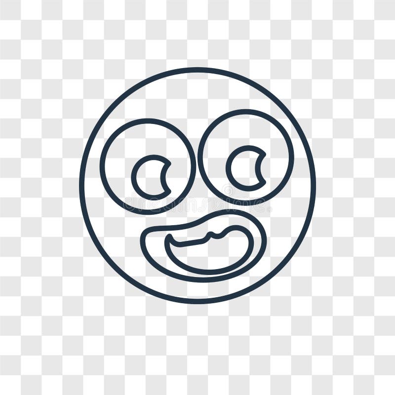 Icono Linear Del Vector Loco Del Concepto Aislado En Backgro ...