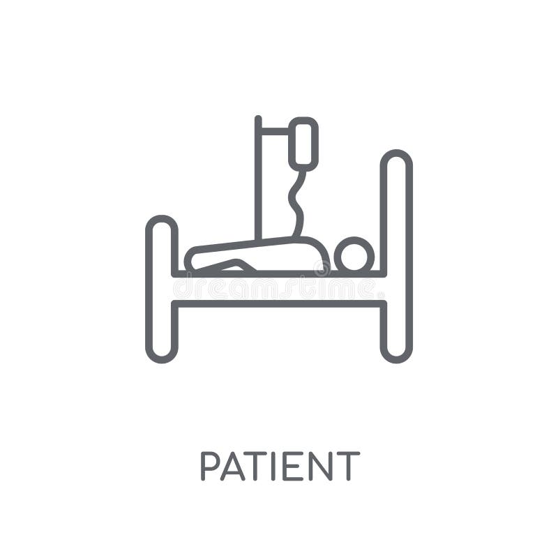 Icono Linear Paciente Concepto Paciente Del Logotipo Del Esquema ...