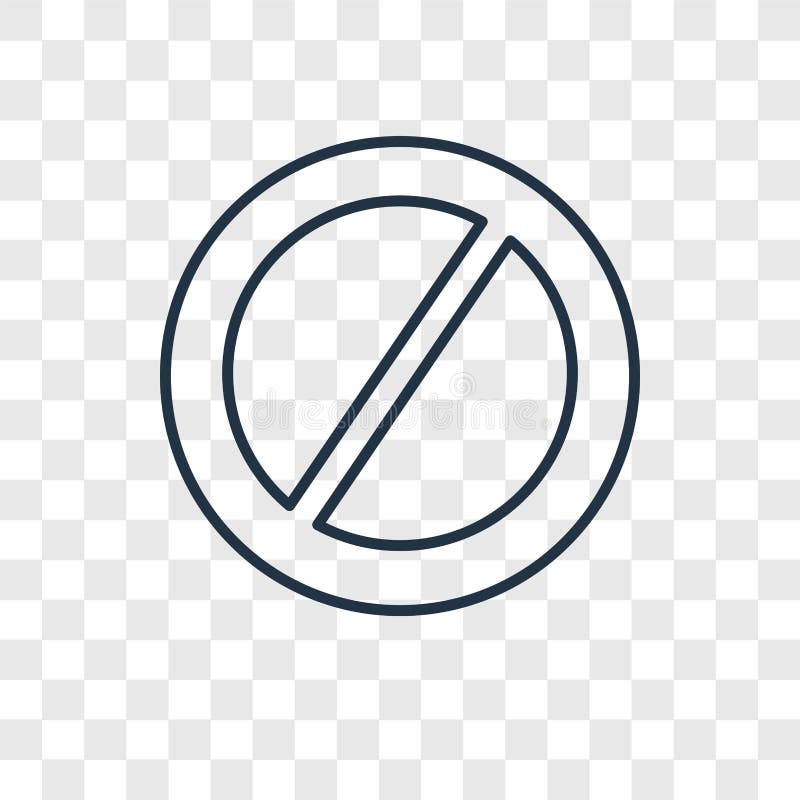 Vector Prohibido Del Icono Aislado En El Fondo Blanco, Concepto Del ...