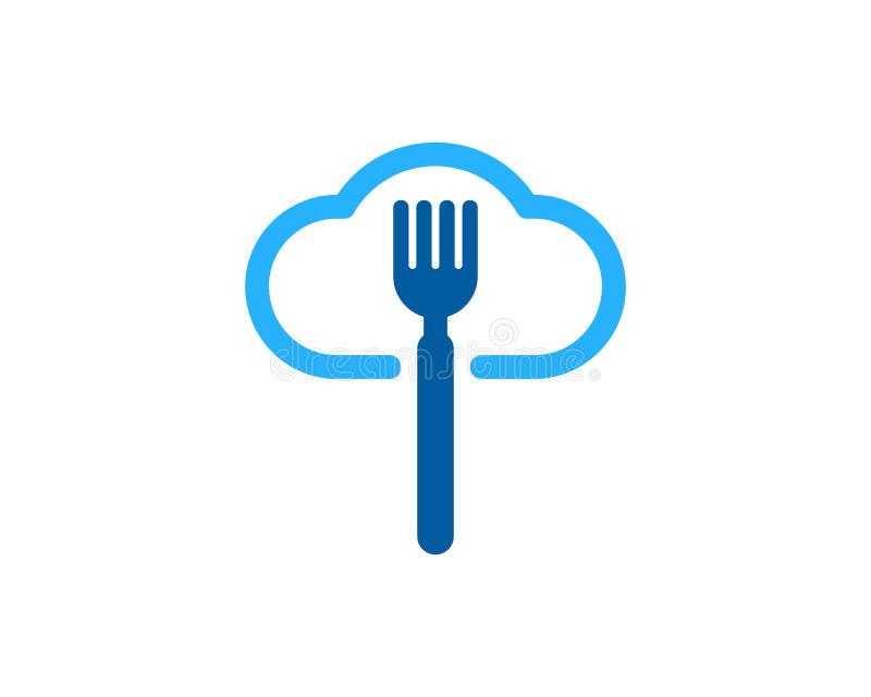 Icono Logo Design Element De La Comida De La Nube Ilustración del ...