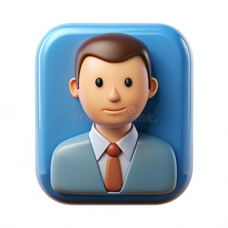 Icono man 3d stock de ilustración. Ilustración de icono - 357136678