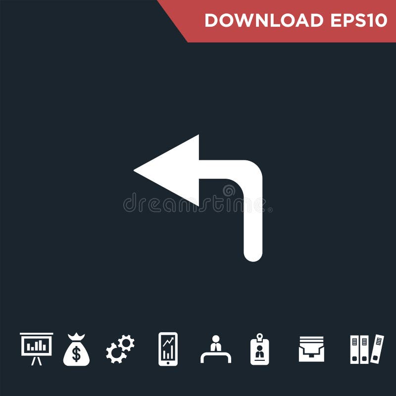 Icono Moderno, Plano Simple De Las Flechas Stock de ilustración ...