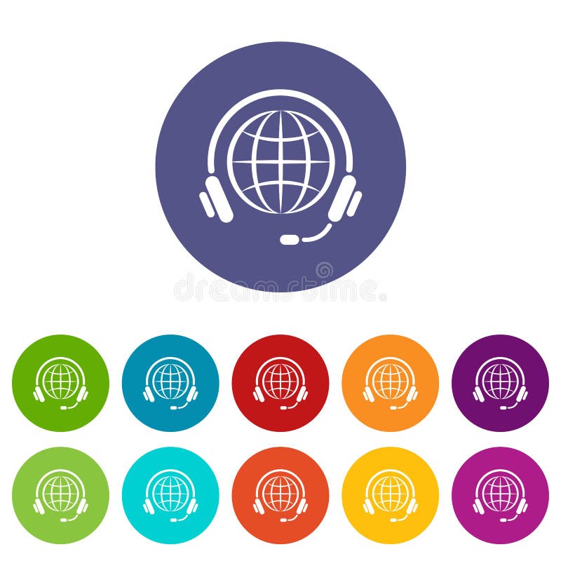 Icono Mundial De La Consulta, Estilo Simple Ilustración del Vector ...