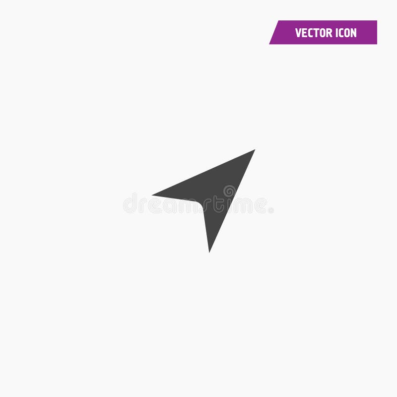 Icono Negro Del Cursor En Estilo Plano De Moda Ilustración del Vector ... Icono Negro Del Cursor En Estilo Plano De Moda Ilustración del Vector ...