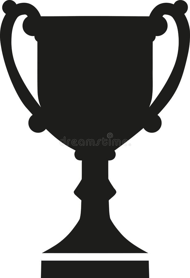 Icono negro del trofeo ilustración del vector. Ilustración de lugar ...