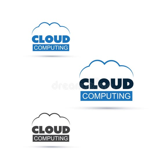 Icono O Logo Design Set De Cloud Computing Ilustración del Vector ...