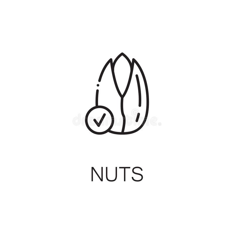 Icono O Logotipo Nuts Para El Diseño Web Ilustración del Vector ...