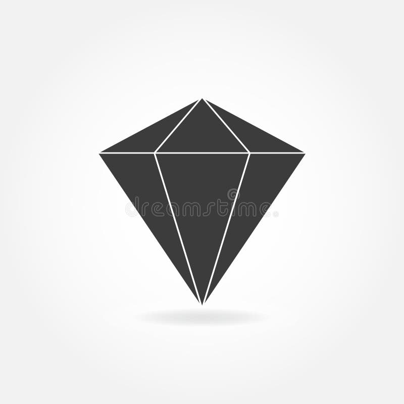 Icono O Signo De Diamante. Vector Ilustración del Vector - Ilustración ...
