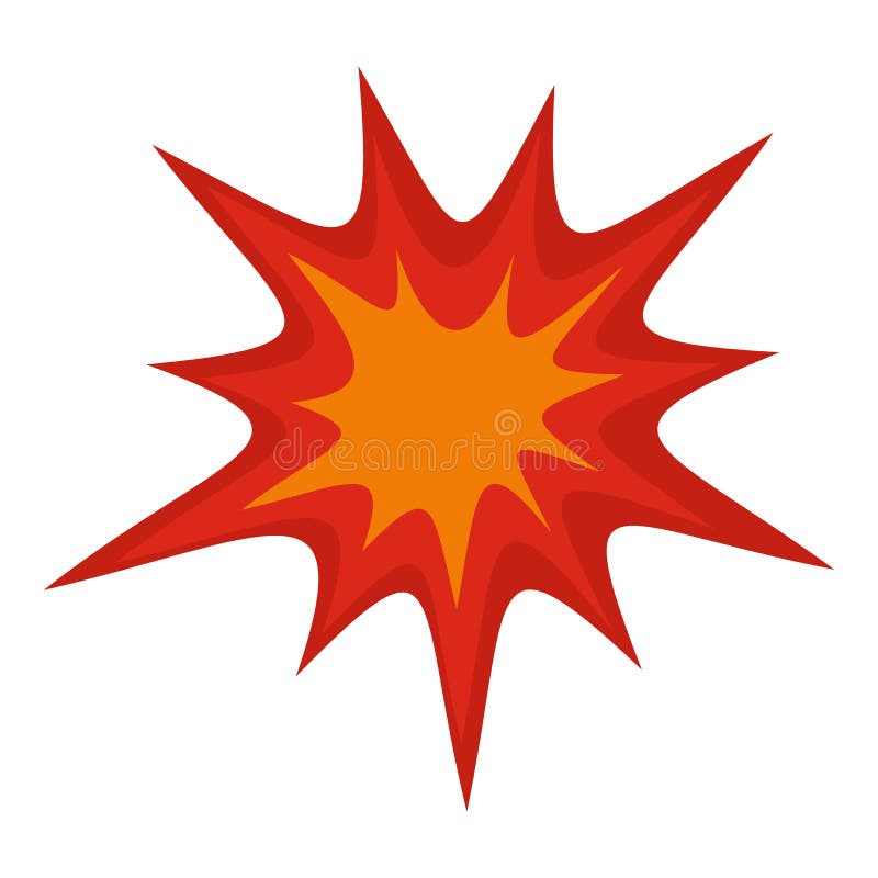 Icono Pesado De La Explosión Aislado Ilustración del Vector ...
