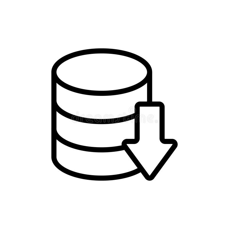 Icono Plano De La Base De Datos Stock de ilustración - Ilustración de ...
