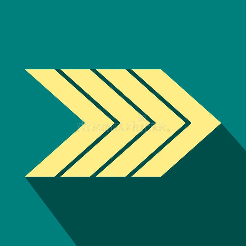 Icono Plano De La Flecha Moderna Derecha Ilustración del Vector ...