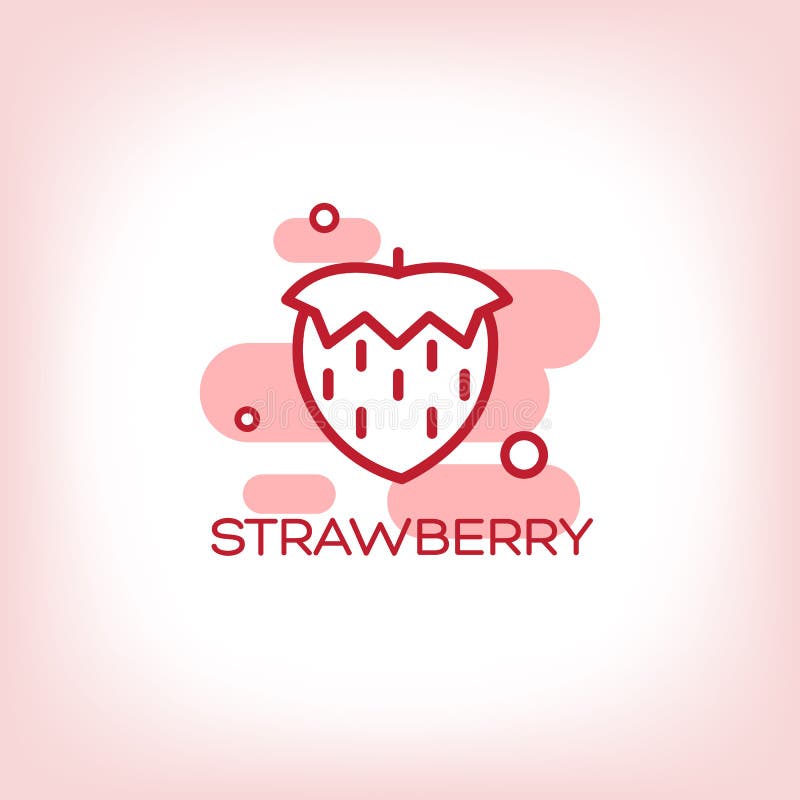 Icono Plano De La Fresa Del Vector Ilustración del Vector - Ilustración ...