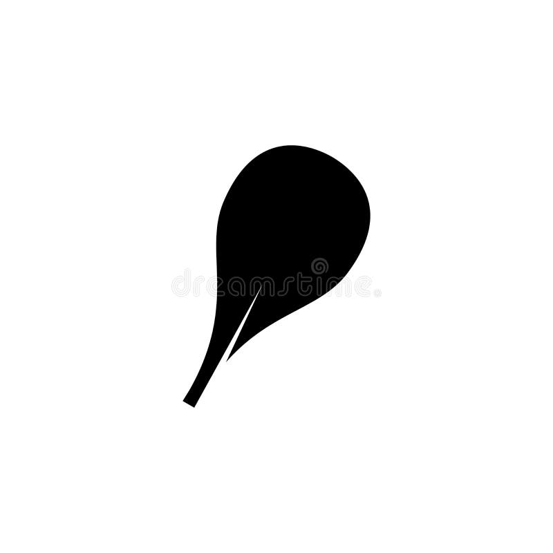 Icono Plano De La Hoja De Spathulate Ilustración del Vector ...