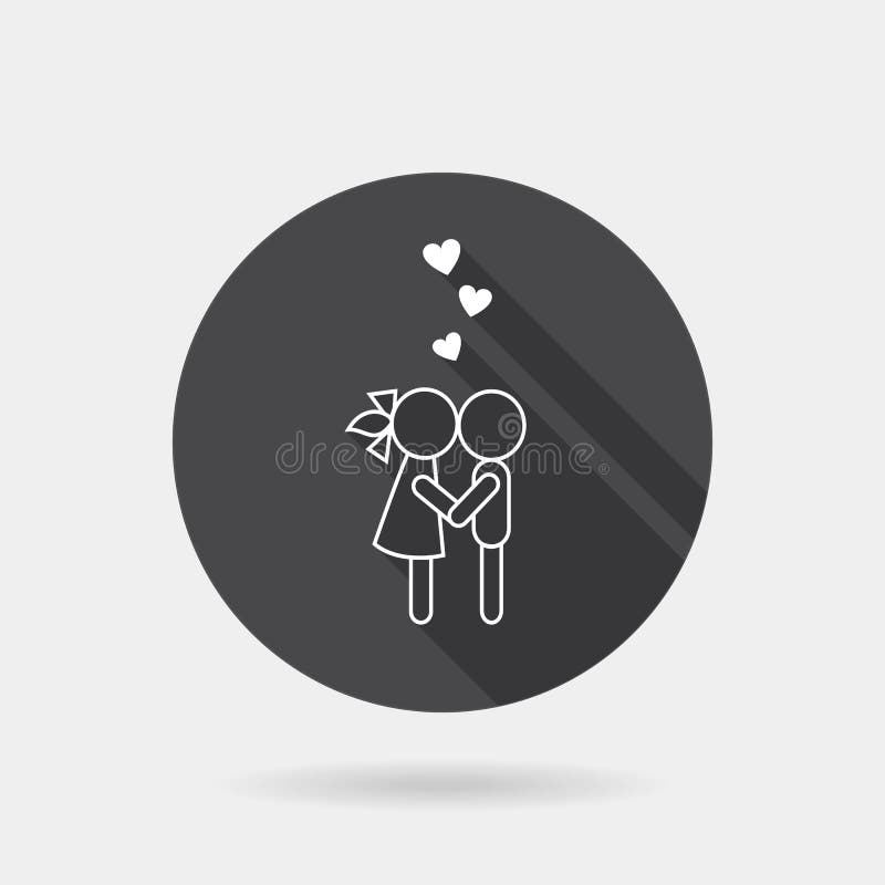 Icono plano de los pares ilustración del vector. Ilustración de ...