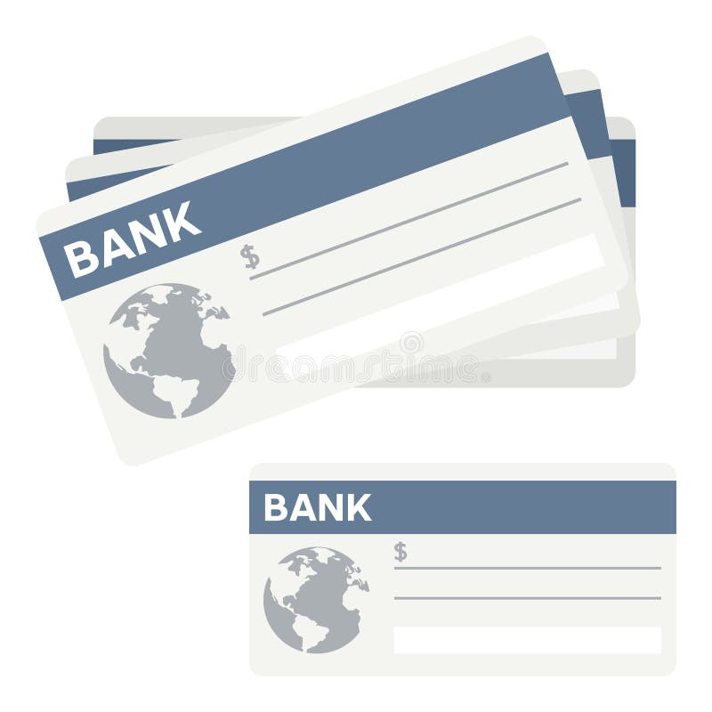 Icono Plano Del Esquema Del Control De Banco En Blanco Ilustración del ...