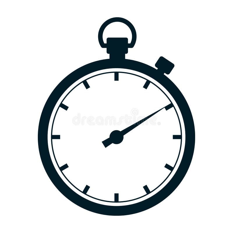 Icono Plano Del Cronómetro Vector Plano Del Diseño Ilustración del ...