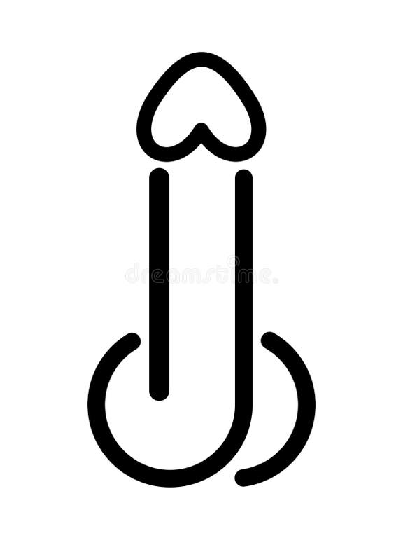 Icono plano del pene ilustración del vector. Ilustración de adulto - 93533912