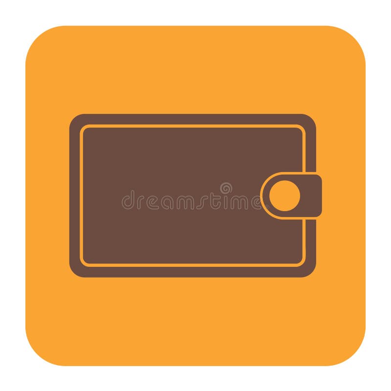 Icono Plano Del Vector De La Cartera Ilustración del Vector ...