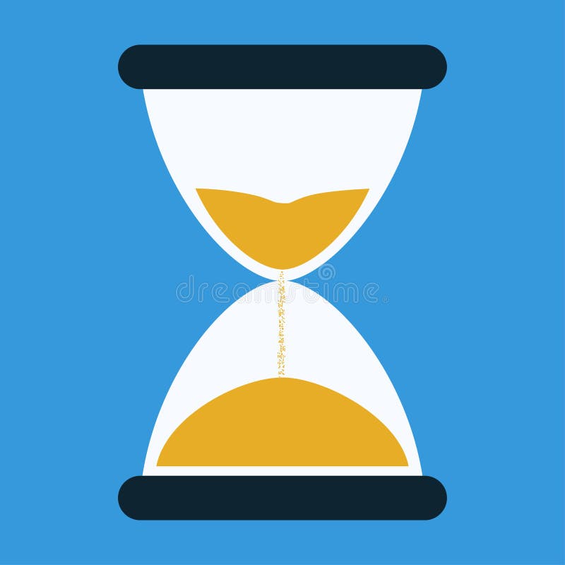 Icono Plano Del Vector De Relojes De Arena Ilustración del Vector ...