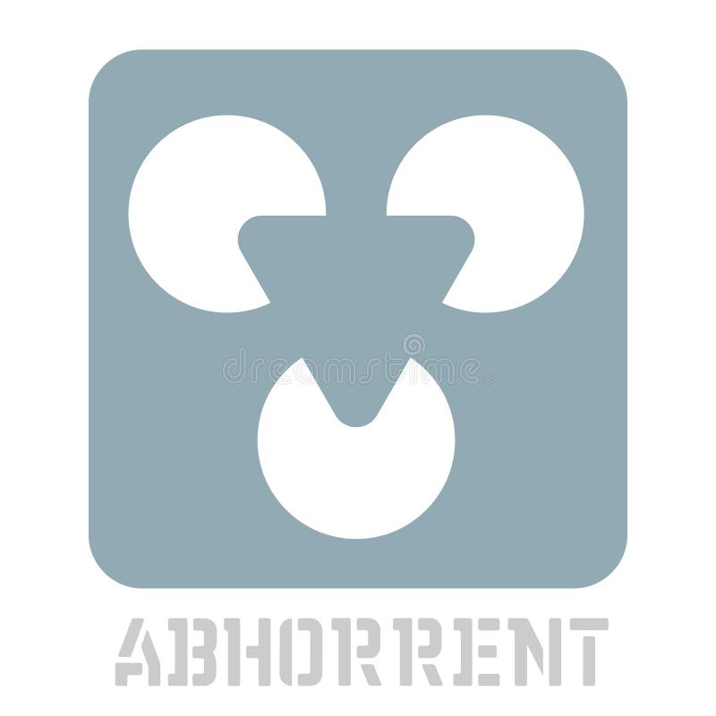 Icono Repugnante Del Concepto En Blanco Ilustración del Vector ...