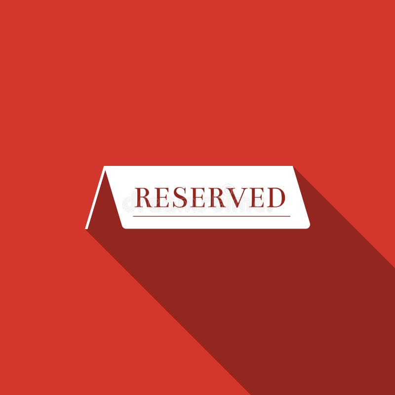 Icono reservado ilustración del vector. Ilustración de concepto - 176064101