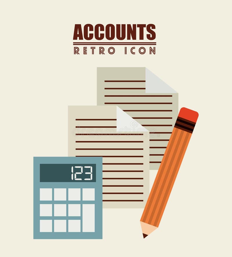 Icono retro aislado ilustración del vector. Ilustración de aislado ...