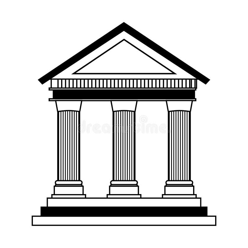 Icono Romano Constructivo De Las Columnas Ilustración del Vector ...