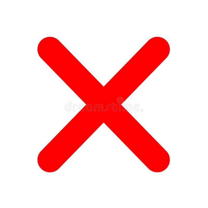 Icono SÃ­mbolo Incorrecto Ilustraciones Vectoriales Stock de ...