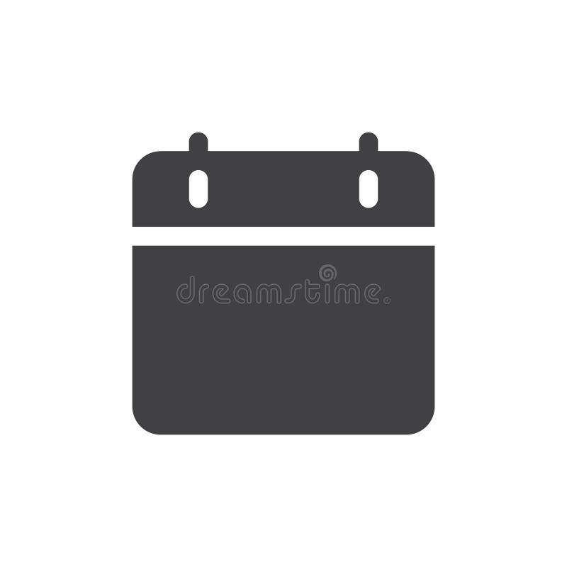 Icono Cuadrado Simple Del Vector Del Calendario Ilustración del Vector ...