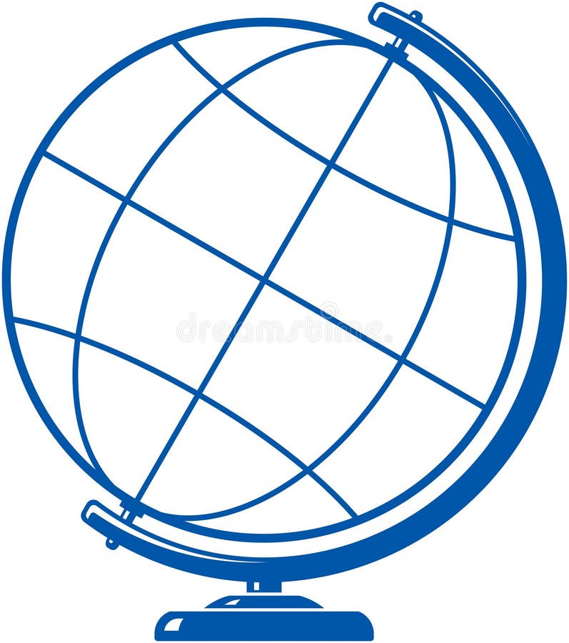 Icono simple del globo ilustración del vector. Ilustración de mundial ...