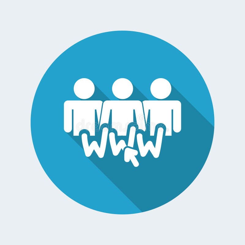 Icono social de la red ilustración del vector. Ilustración de ...