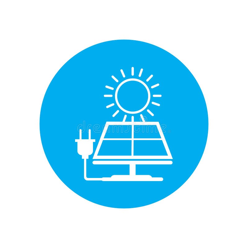 Icono Solar De La Energ?a Del Logotipo Ilustración del Vector ...