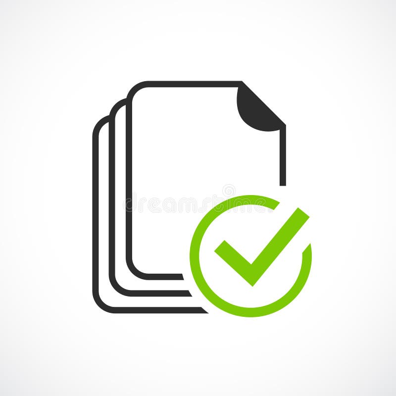 Icono Terminado Proyecto Del Vector Ilustración del Vector ...