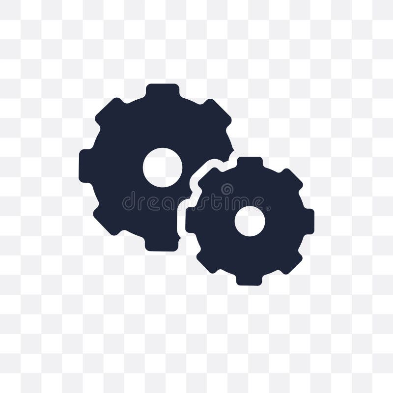 Icono Transparente De La Rueda Dentada Diseño Del Símbolo De La Rueda ...