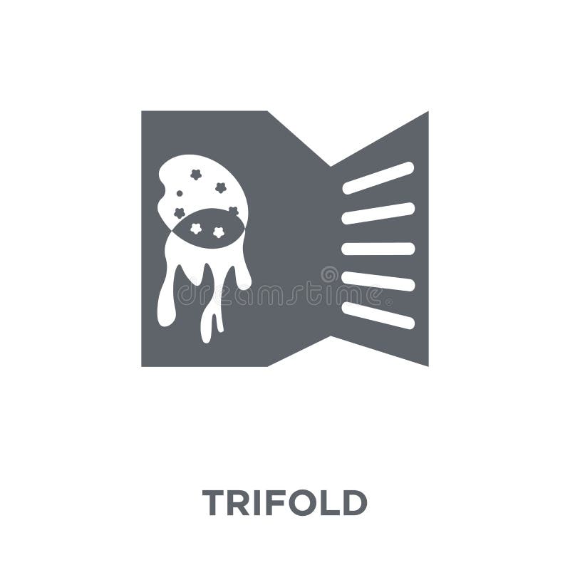 Icono De Triple En Ilustración Vectorial De Estilo Diferente Dos Iconos ...