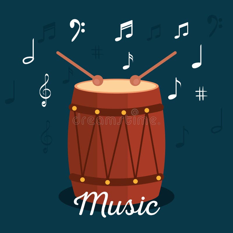 Icono Tropical Del Instrumento Del Bongo Ilustración del Vector ...