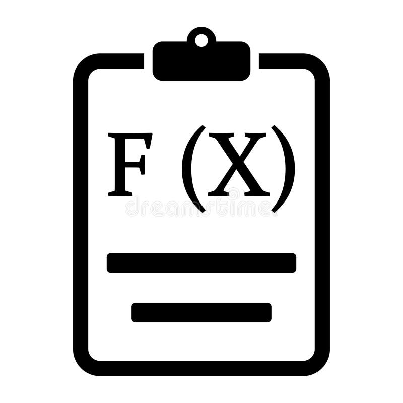 Icono Vector De Fórmula Matemática Ilustración del Vector - Ilustración de vector, hermoso ...