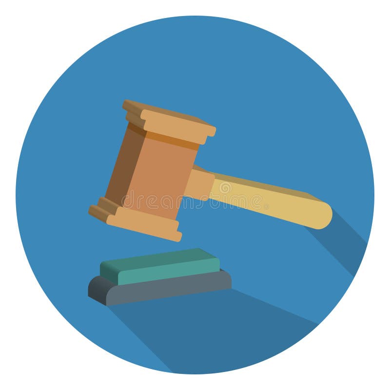 Icono Vectorial De Color De Subasta Totalmente Editable Ilustración del ...