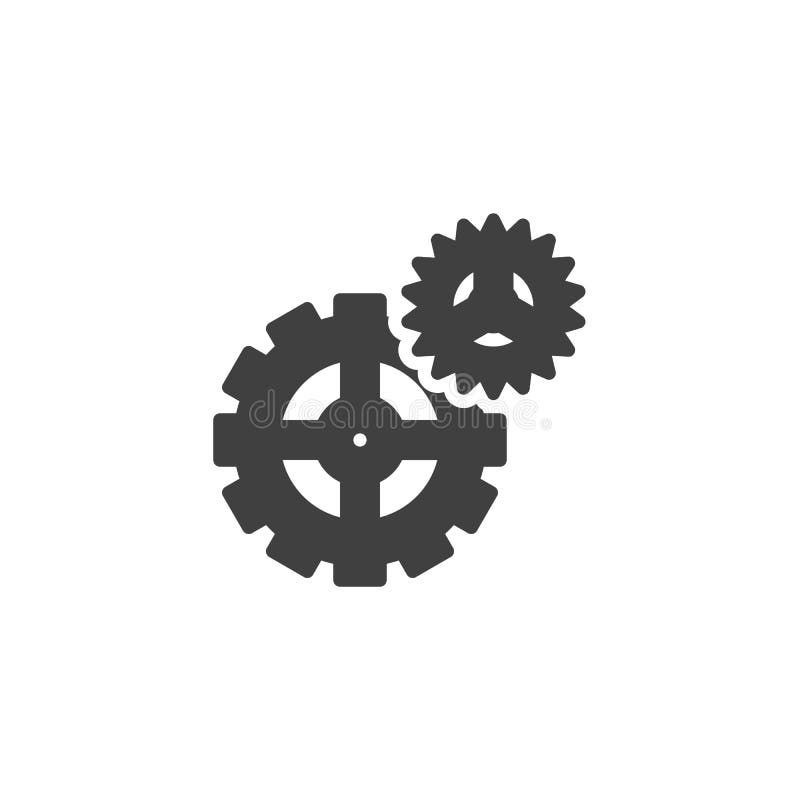 Icono Del Vector De La Rueda De Engranaje Ilustración Del Vector