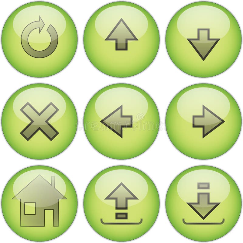 Icono verde â2 determinado stock de ilustración. Ilustración de ...